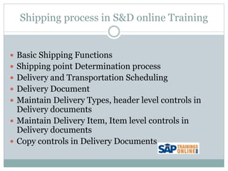 Sap sd online training overview 9 | PPT