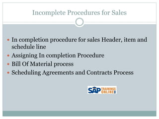 Sap sd online training overview 9 | PPT