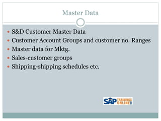 Sap sd online training overview 9 | PPTX