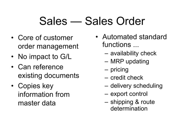 SAP_SD_Overview_Presentation.ppt | Logistics | Business