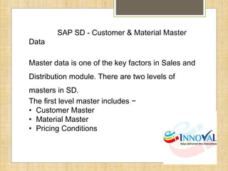 Sap sd overview training | PPTX