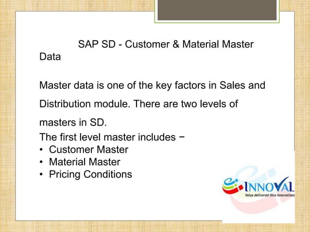 Sap sd overview training | PPTX