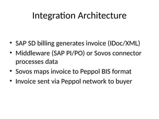 SAP SD Peppol Presentation fundementals ppt | PPTX