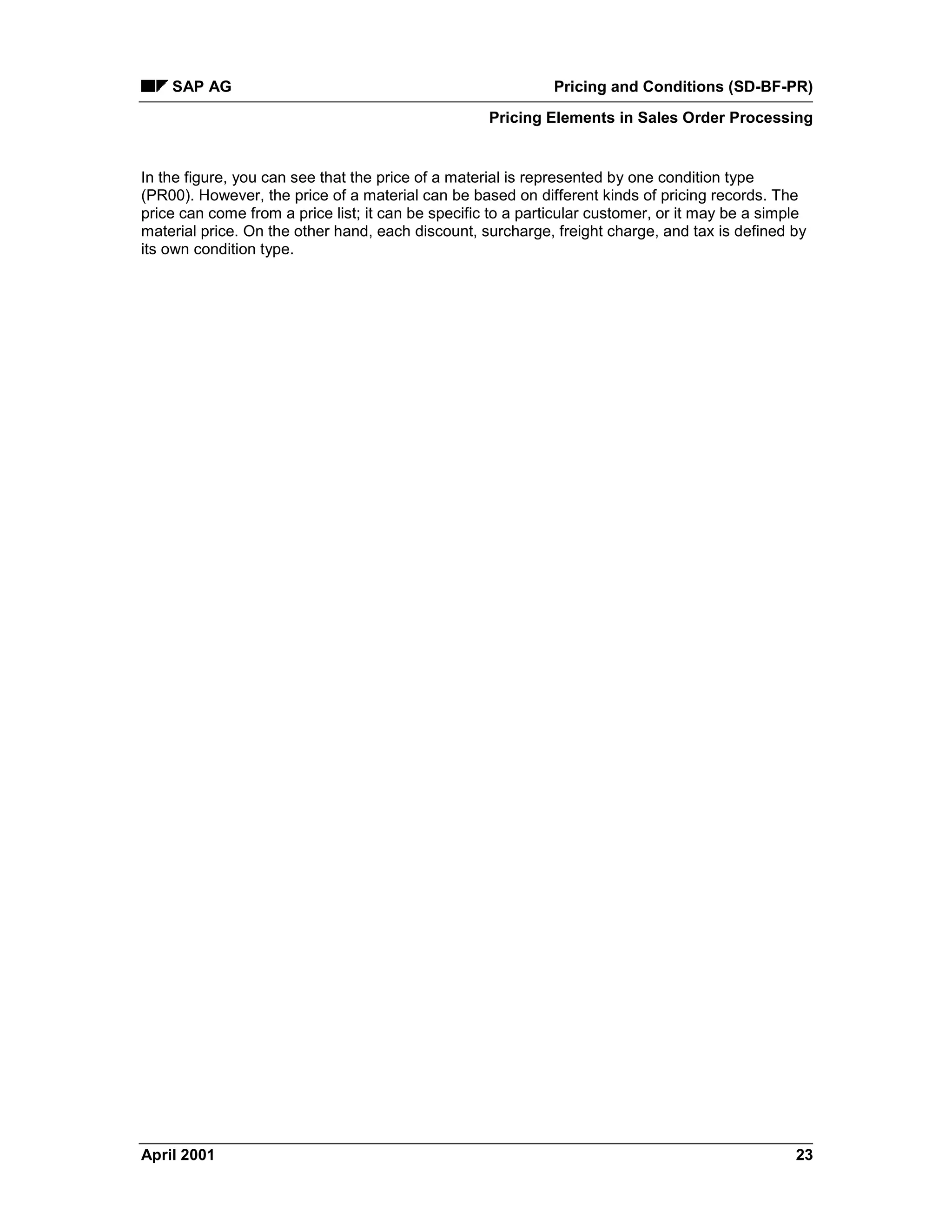 Sap sd pricing | PDF