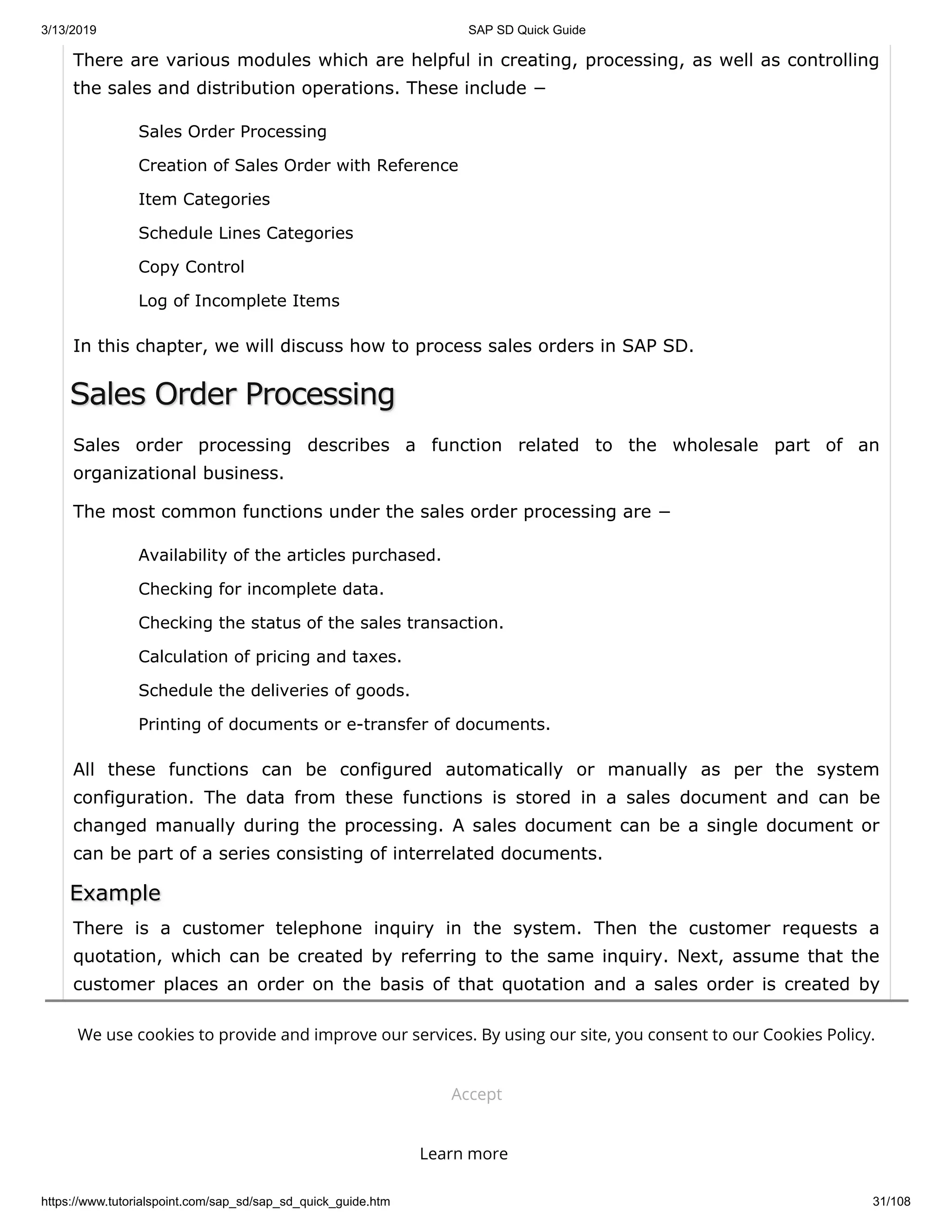 Sap sd quick guide | PDF