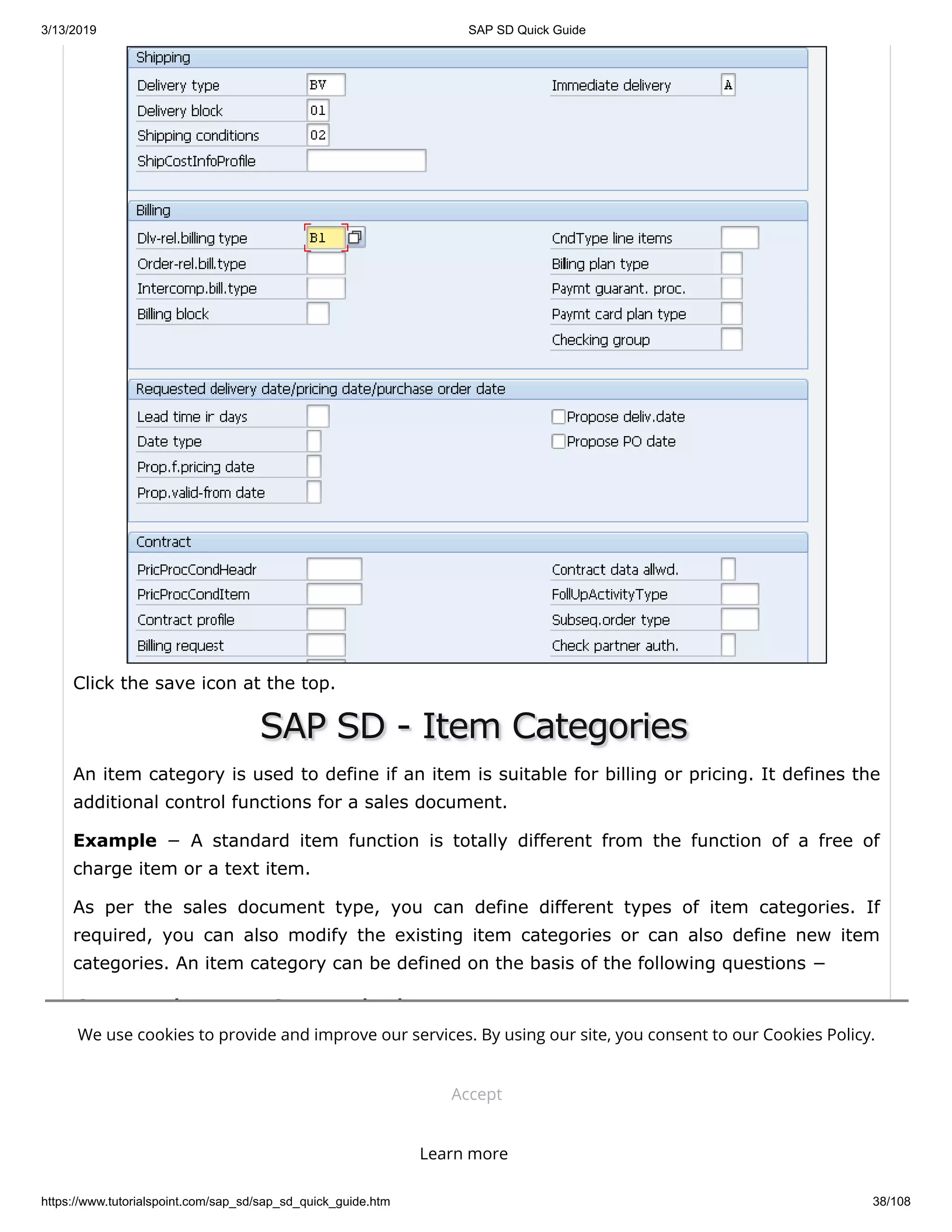 Sap sd quick guide | PDF