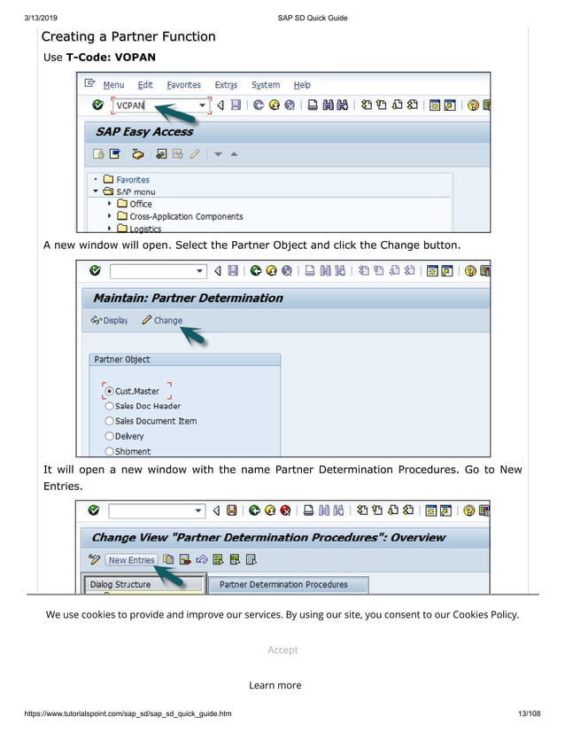 Sap sd quick guide | PDF