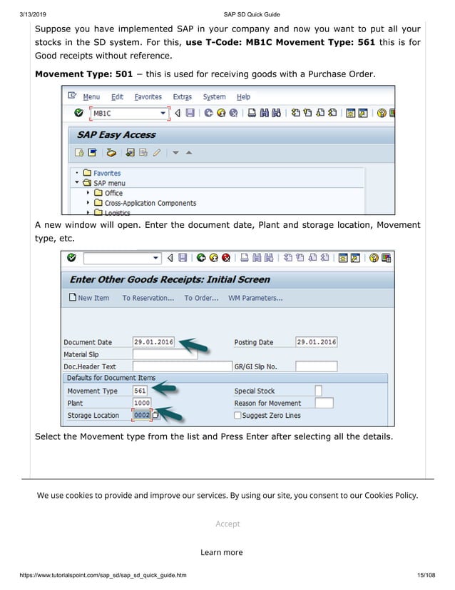 Sap sd quick guide | PDF
