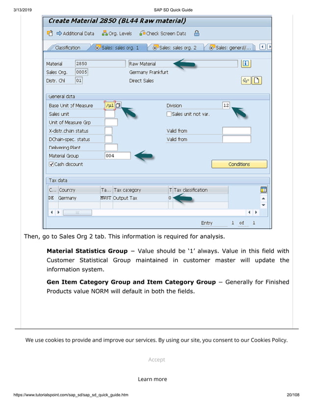 Sap sd quick guide | PDF