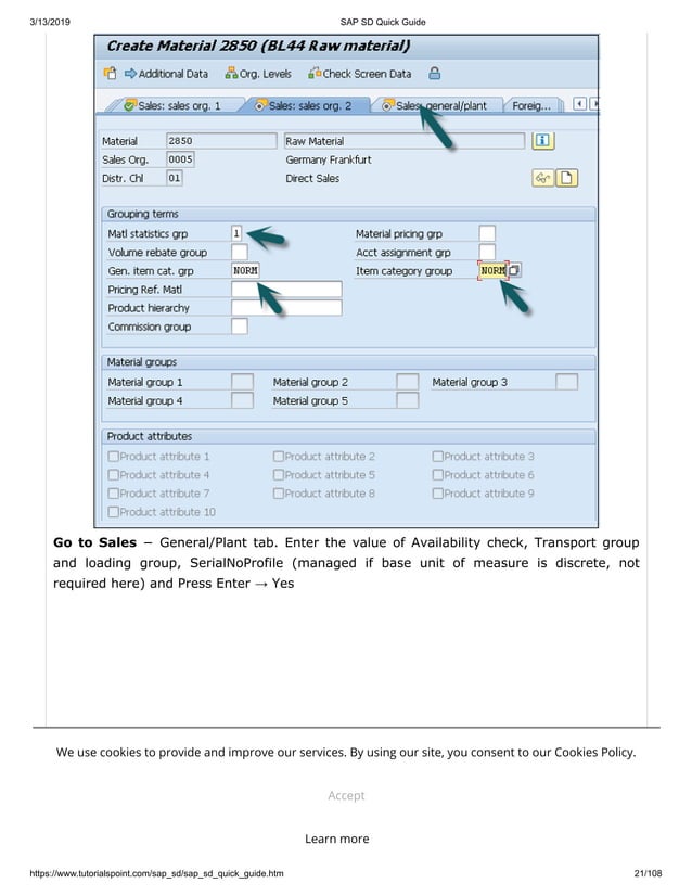 Sap sd quick guide | PDF