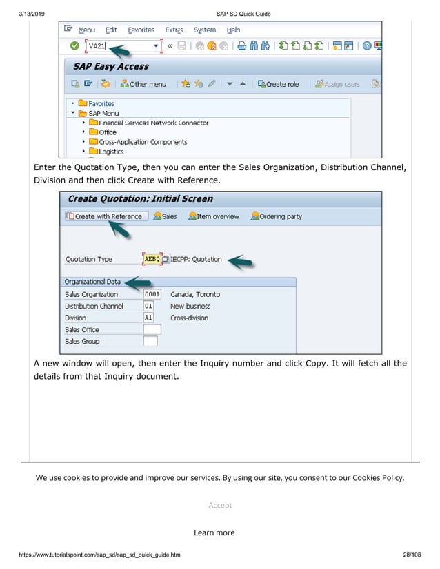 Sap sd quick guide | PDF