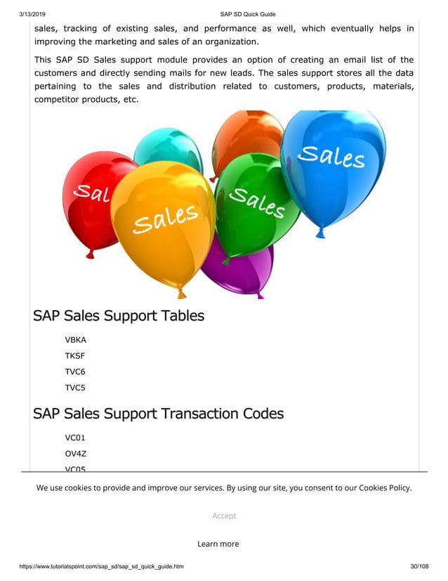 Sap sd quick guide | PDF