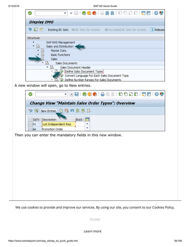 Sap sd quick guide | PDF