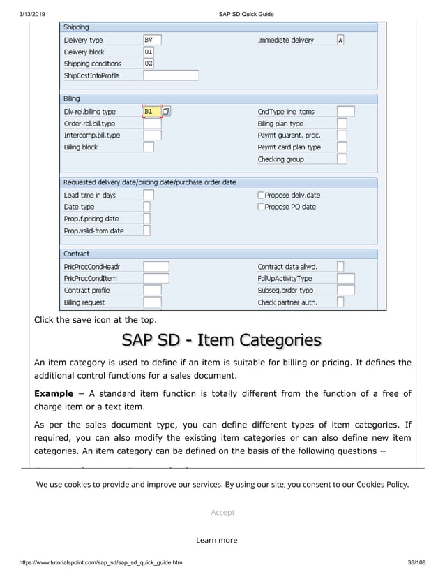 Sap sd quick guide | PDF