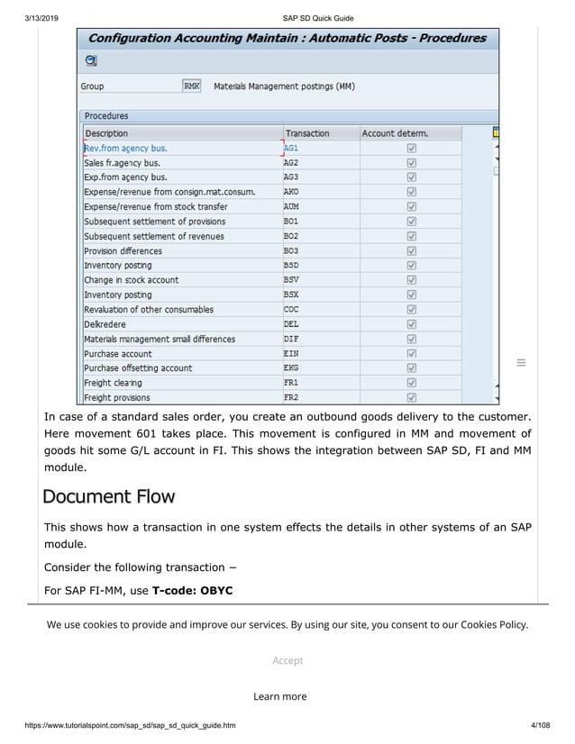 Sap sd quick guide | PDF