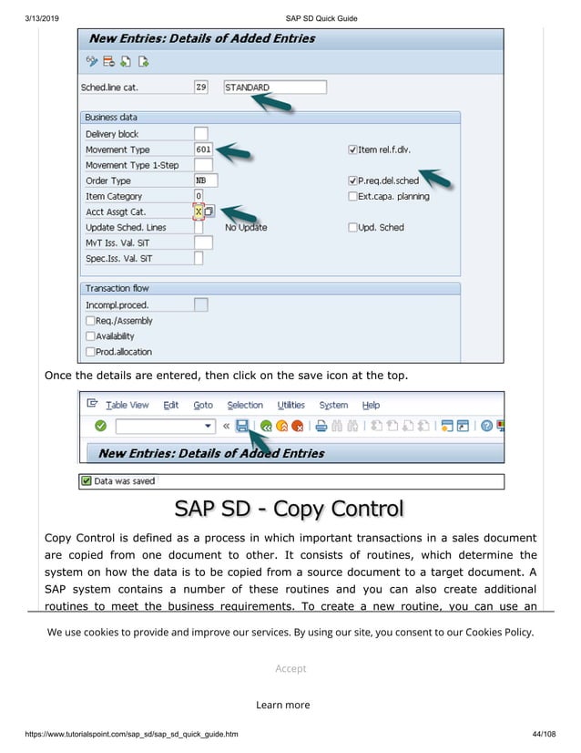 Sap sd quick guide | PDF