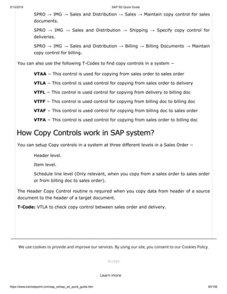 Sap sd quick guide | PDF