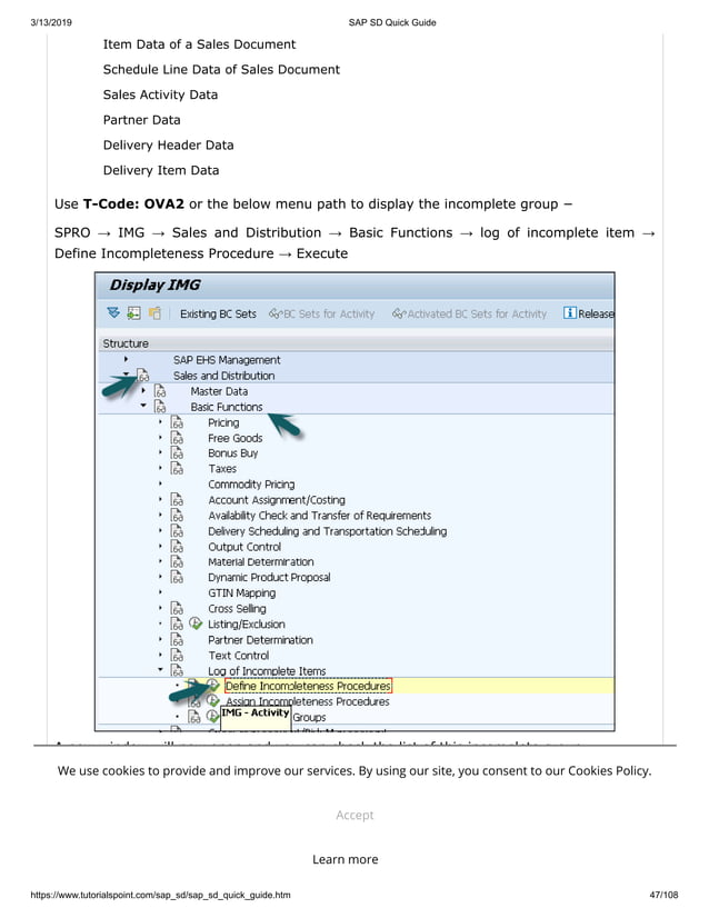 Sap sd quick guide | PDF