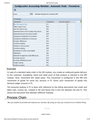 Sap sd quick guide | PDF