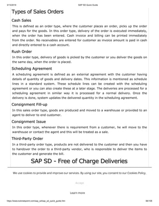Sap sd quick guide | PDF