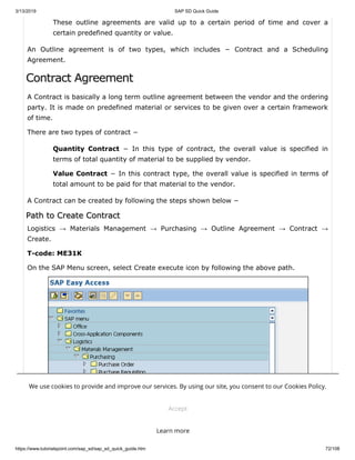 Sap sd quick guide | PDF