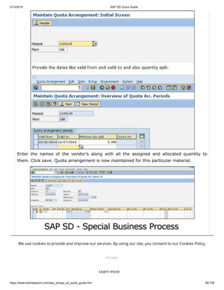 Sap sd quick guide | PDF