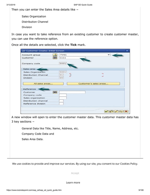 Sap sd quick guide | PDF