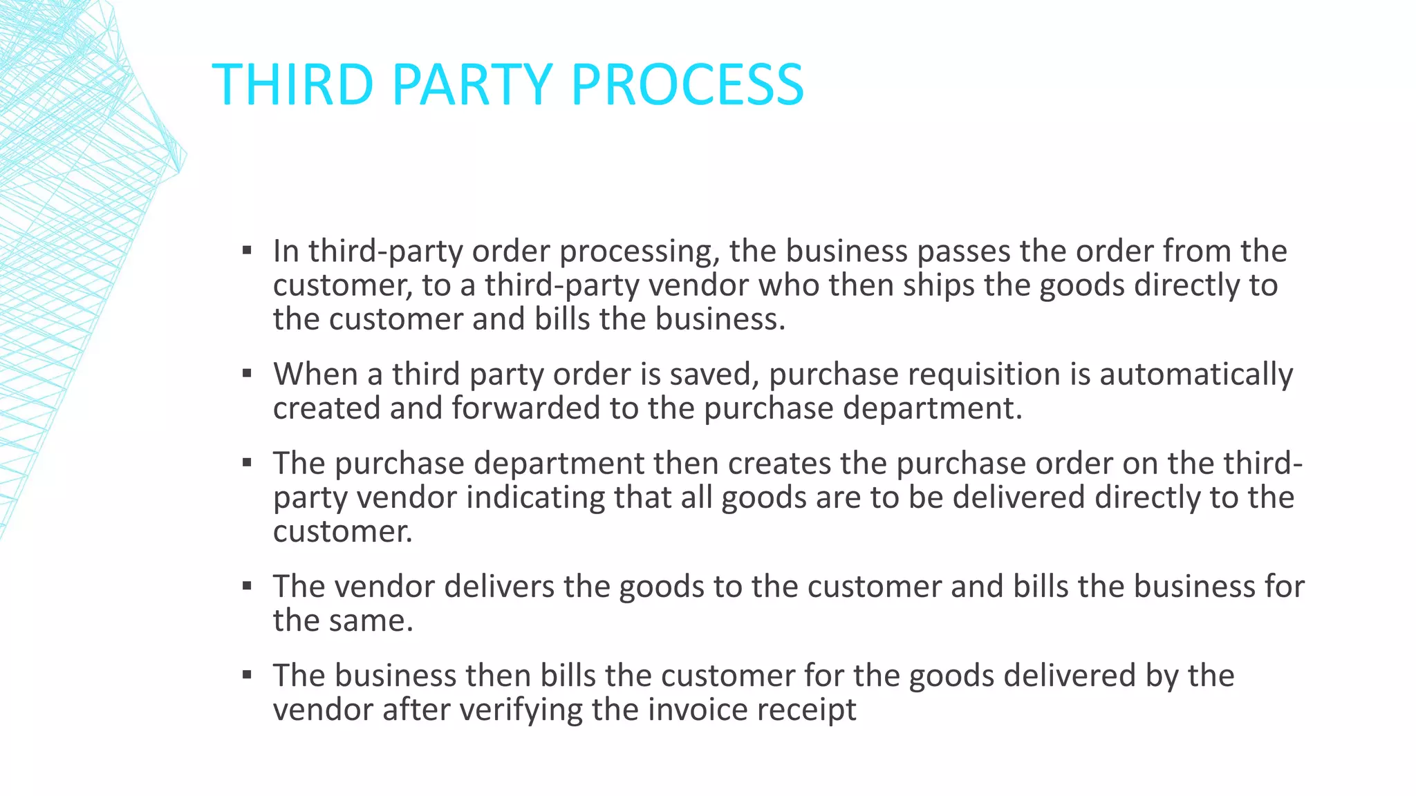 SAP SD third party process | PDF