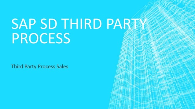 SAP SD third party process | PDF