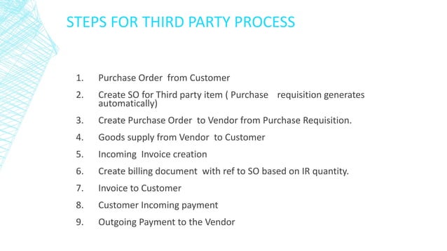SAP SD third party process | PDF