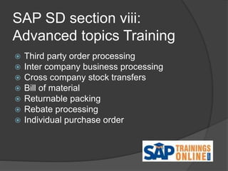 SAP SD ONLINE TRAINING | PPTX