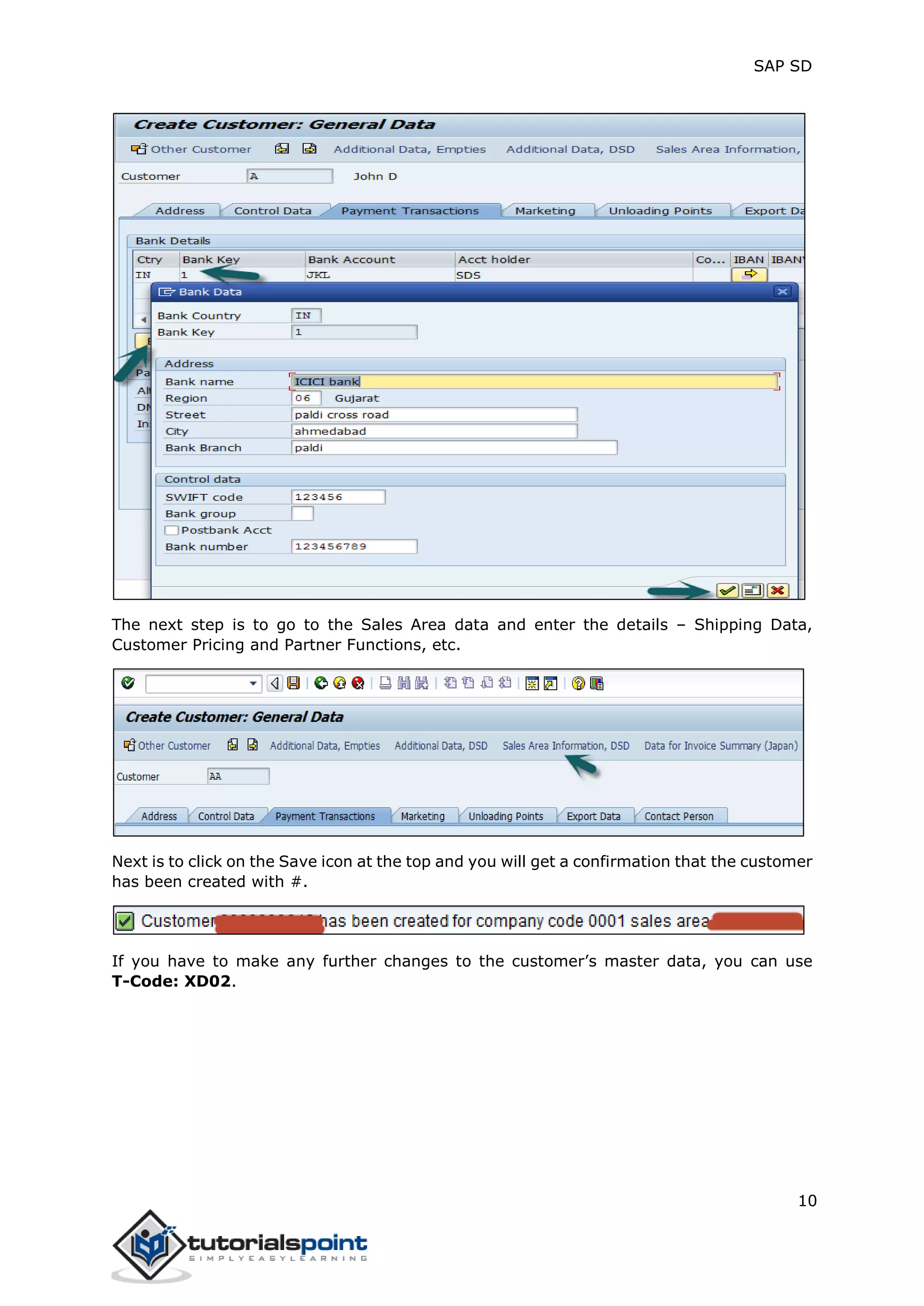 Sap sd tutorial | PDF | Sales | Business