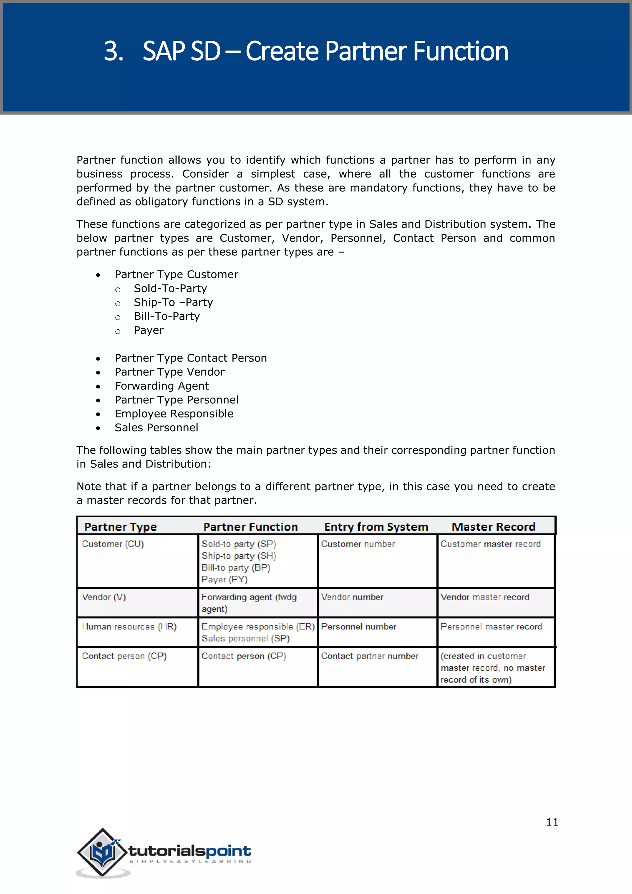 Sap sd tutorial | PDF | Sales | Business