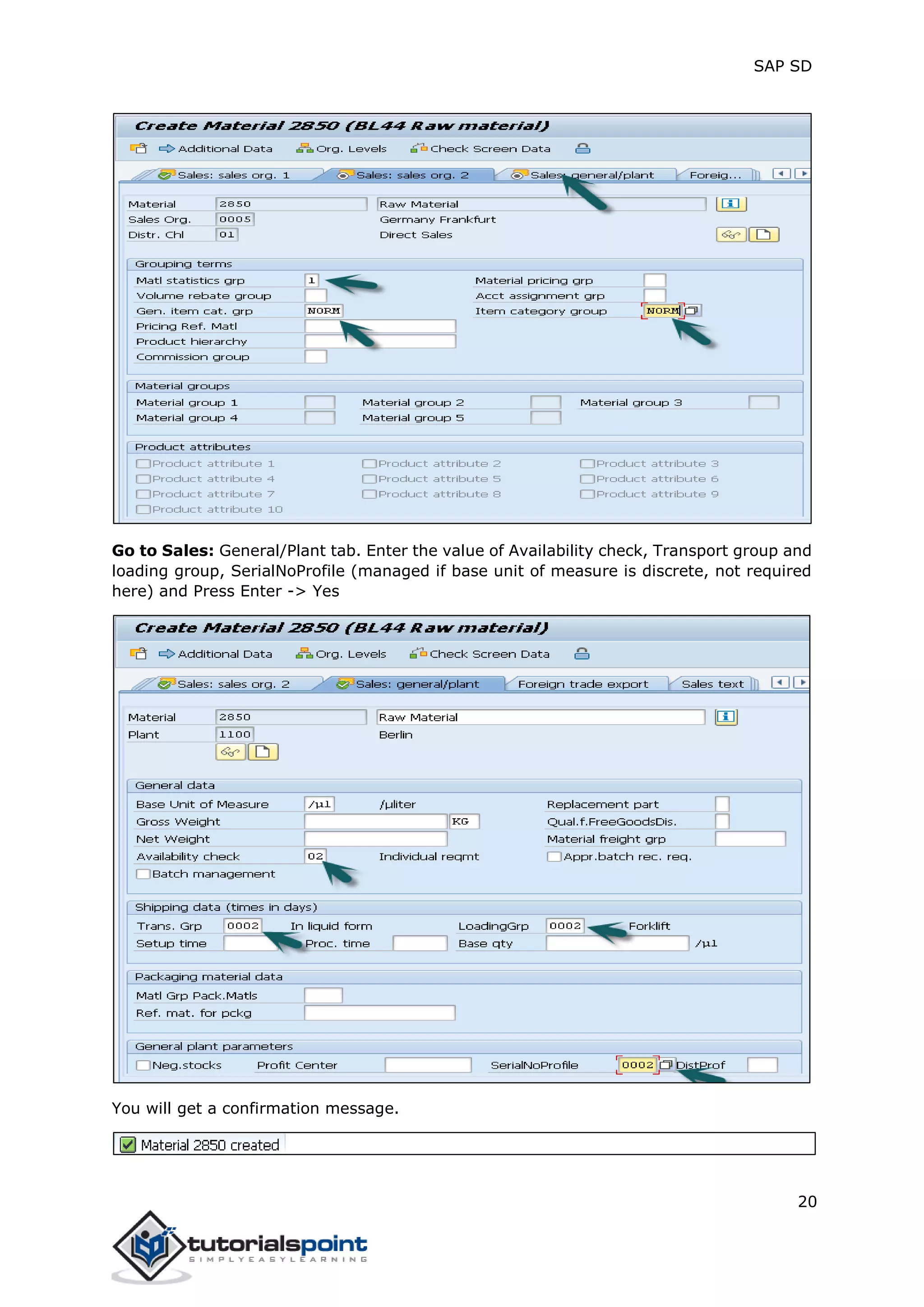 Sap sd tutorial | PDF | Sales | Business