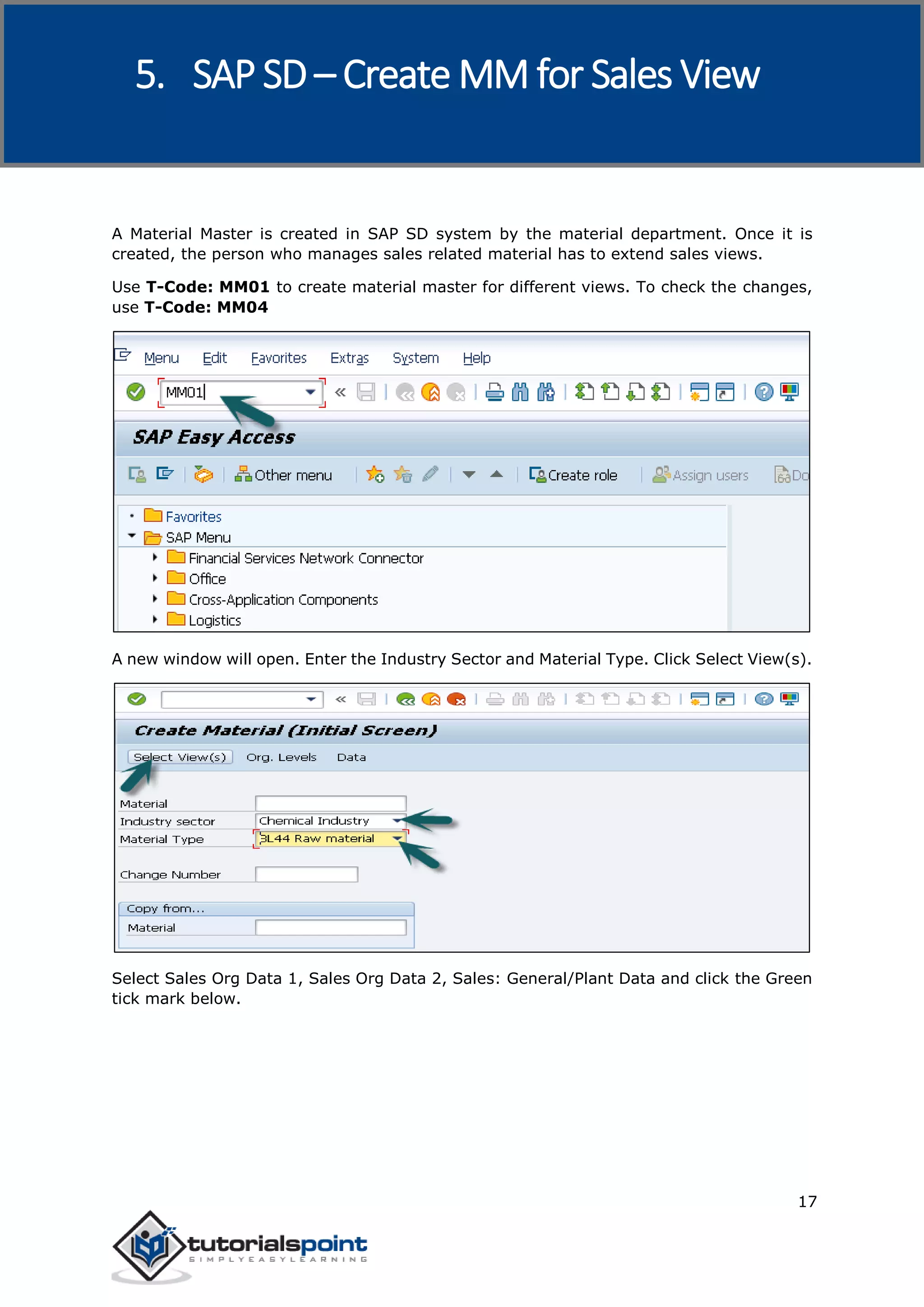 Sap sd tutorial | PDF