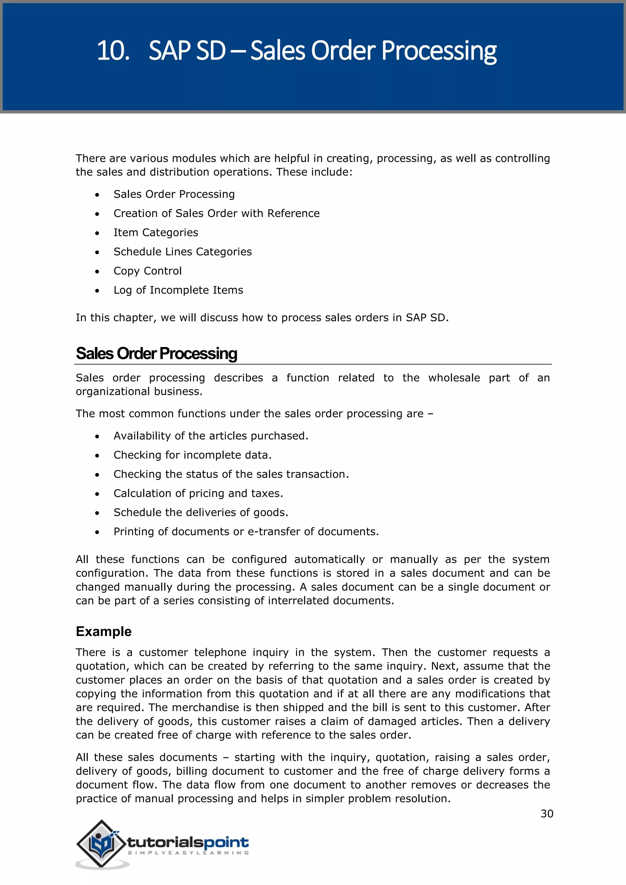 Sap sd tutorial | PDF