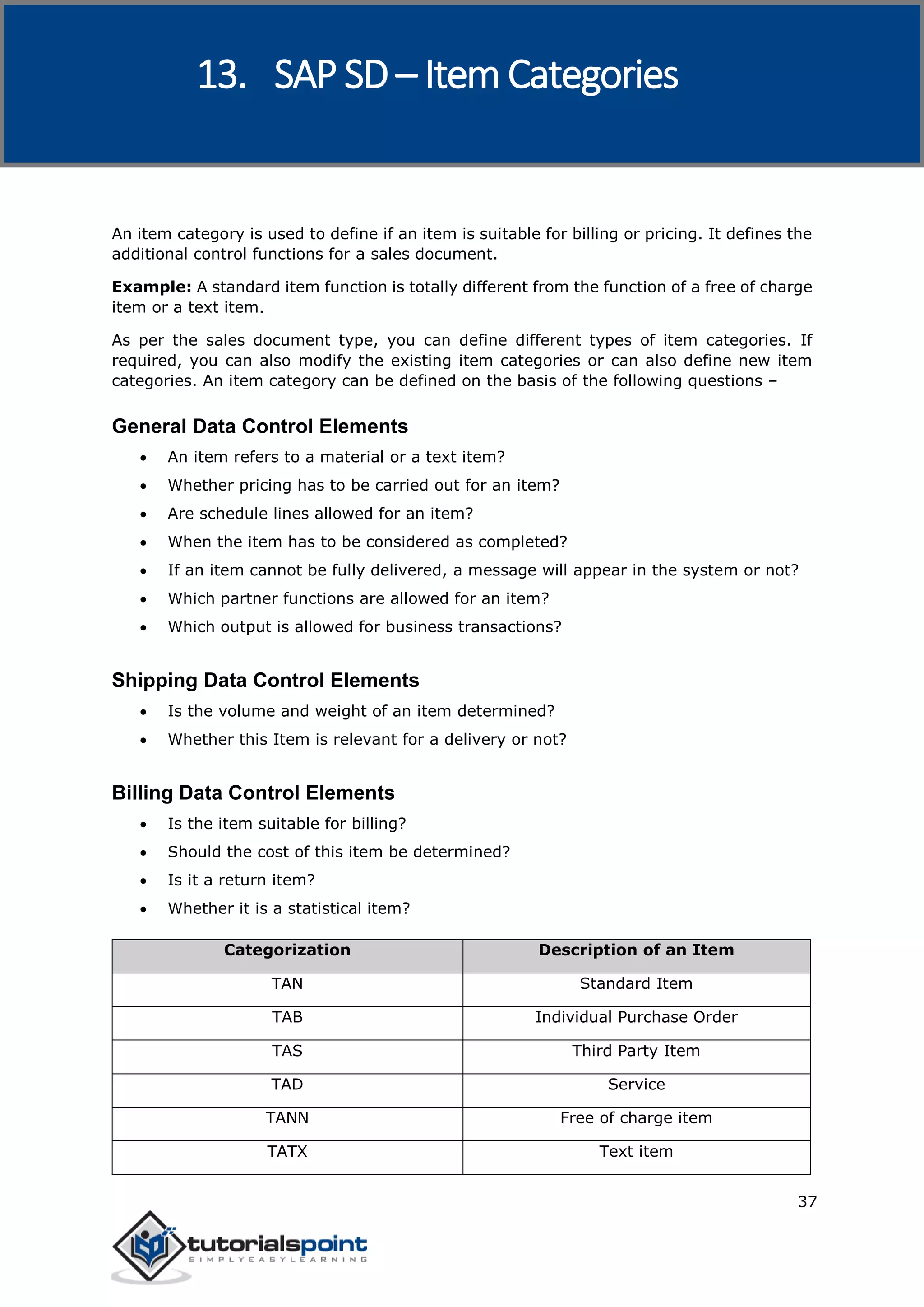 Sap sd tutorial | PDF