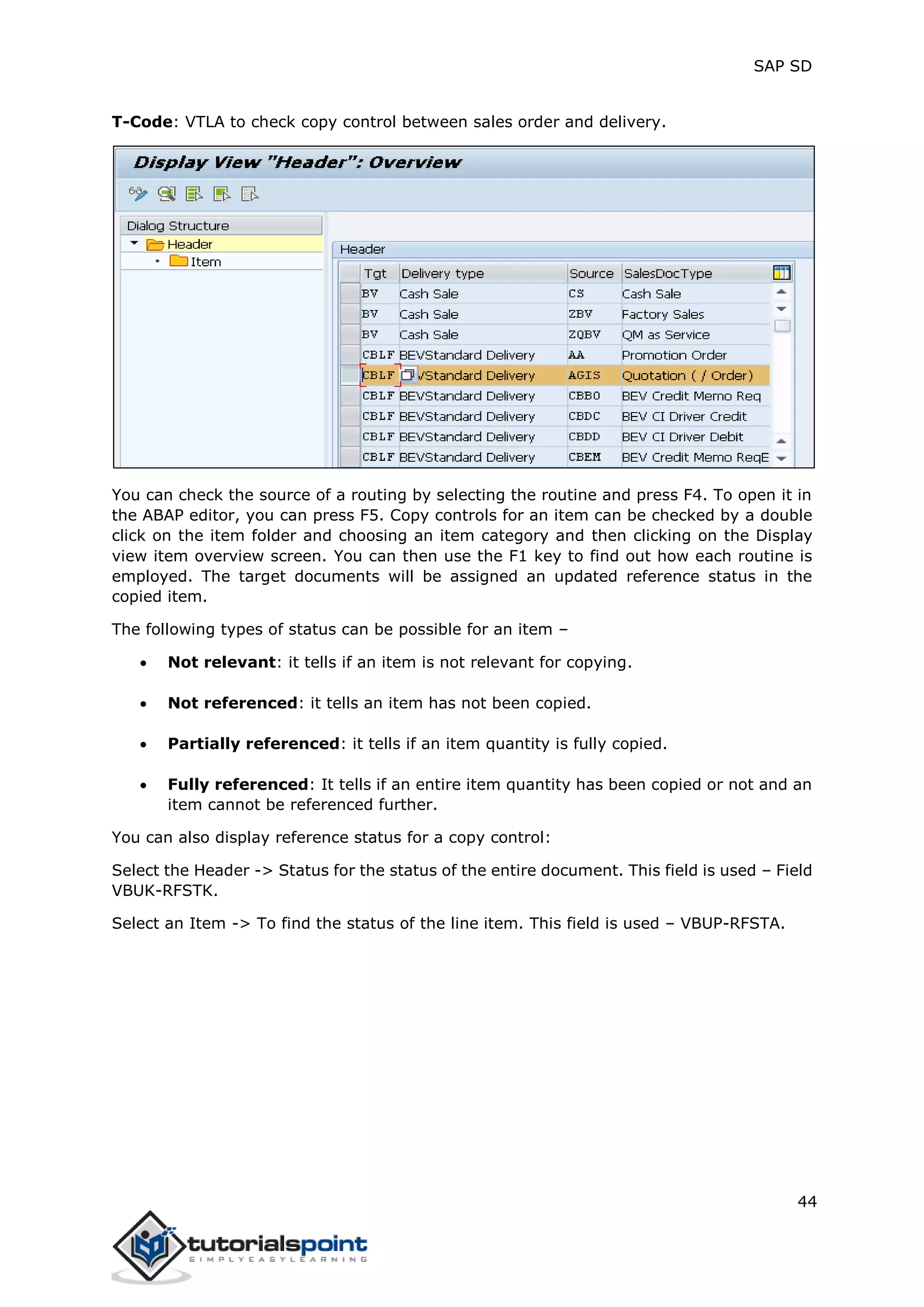 Sap sd tutorial | PDF