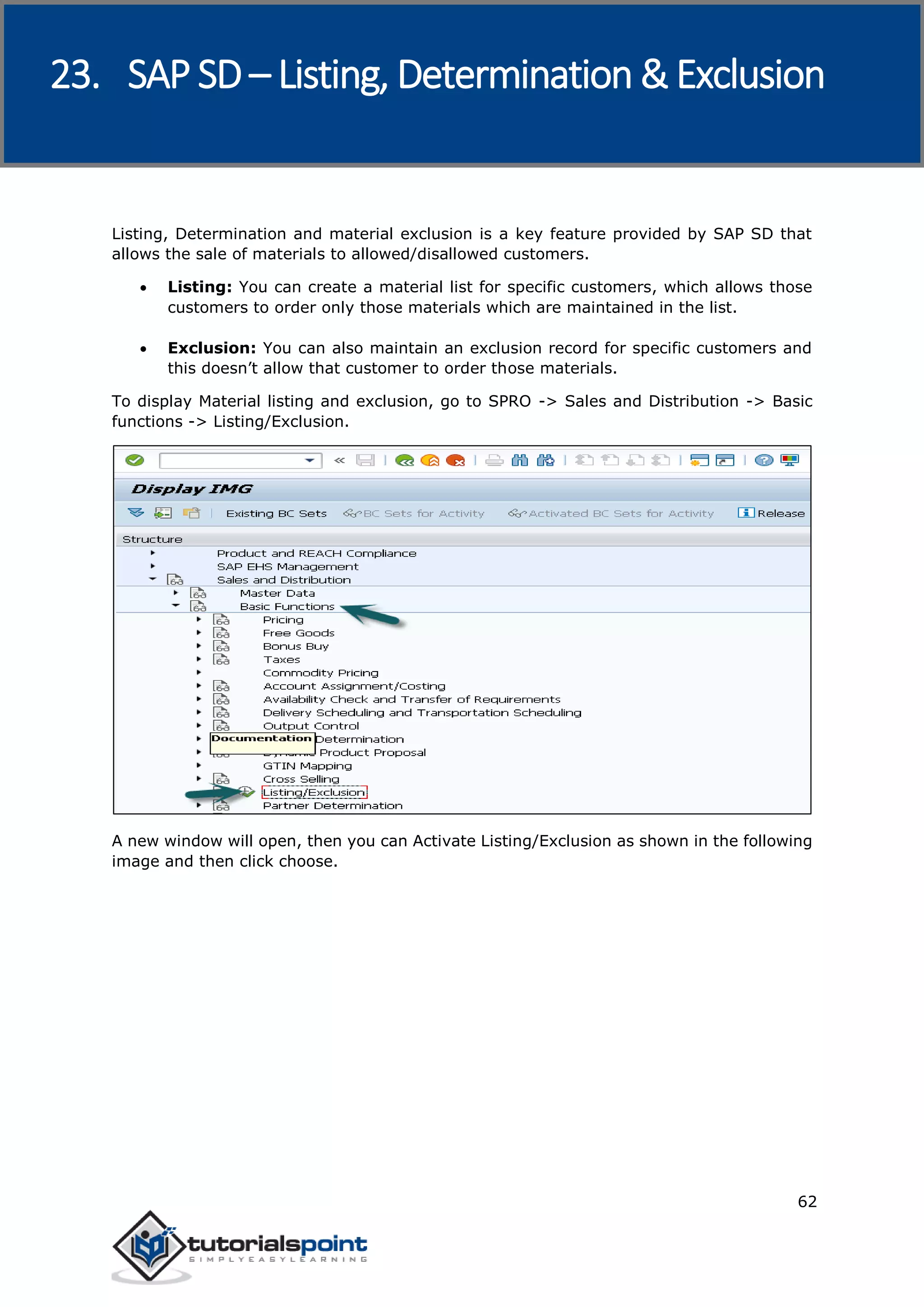Sap sd tutorial | PDF