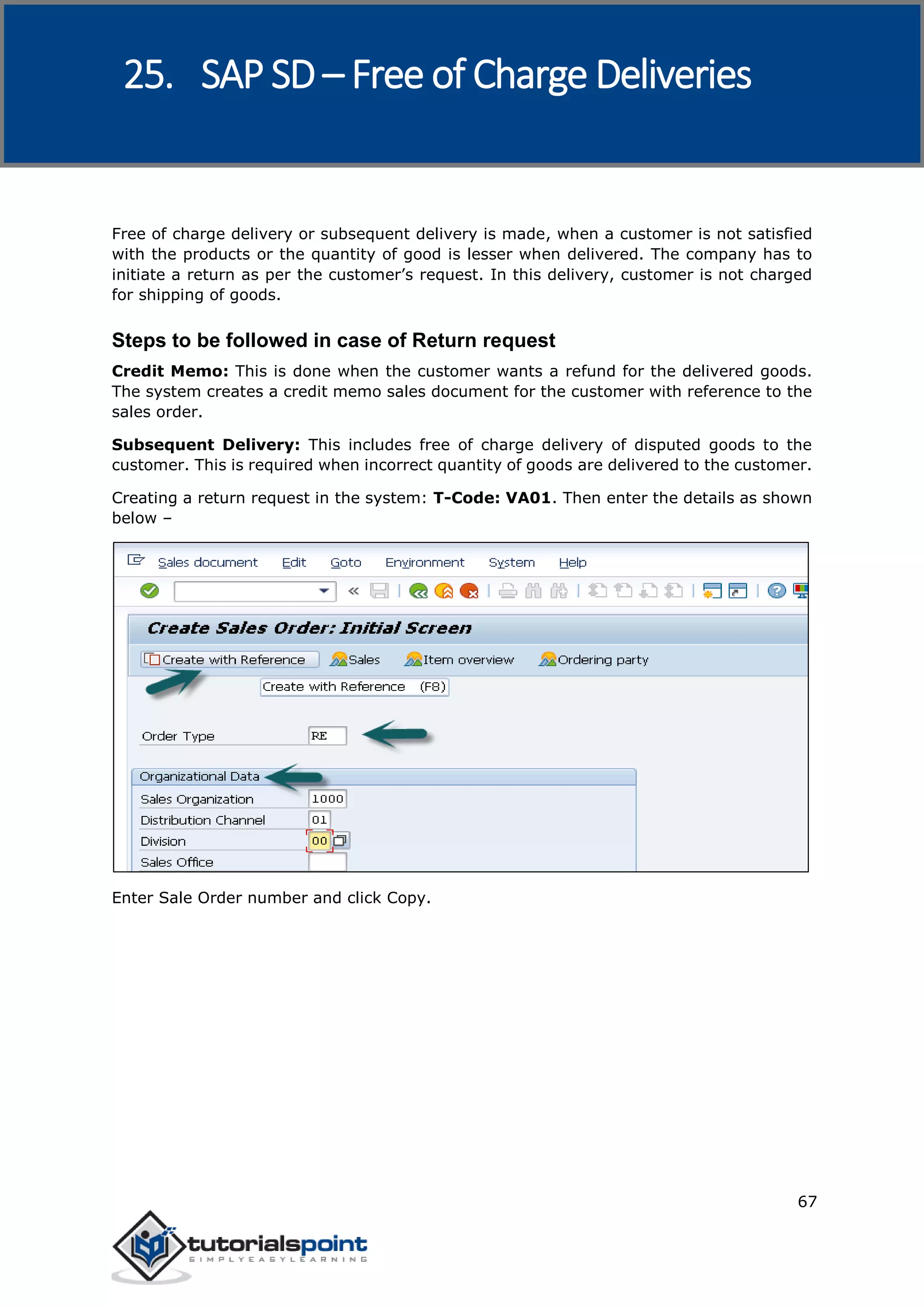 Sap sd tutorial | PDF