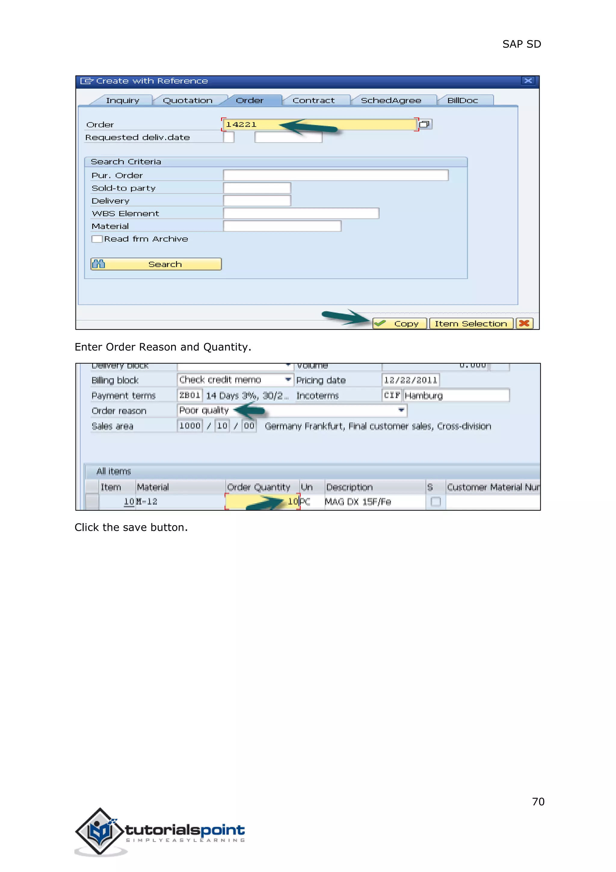 Sap sd tutorial | PDF