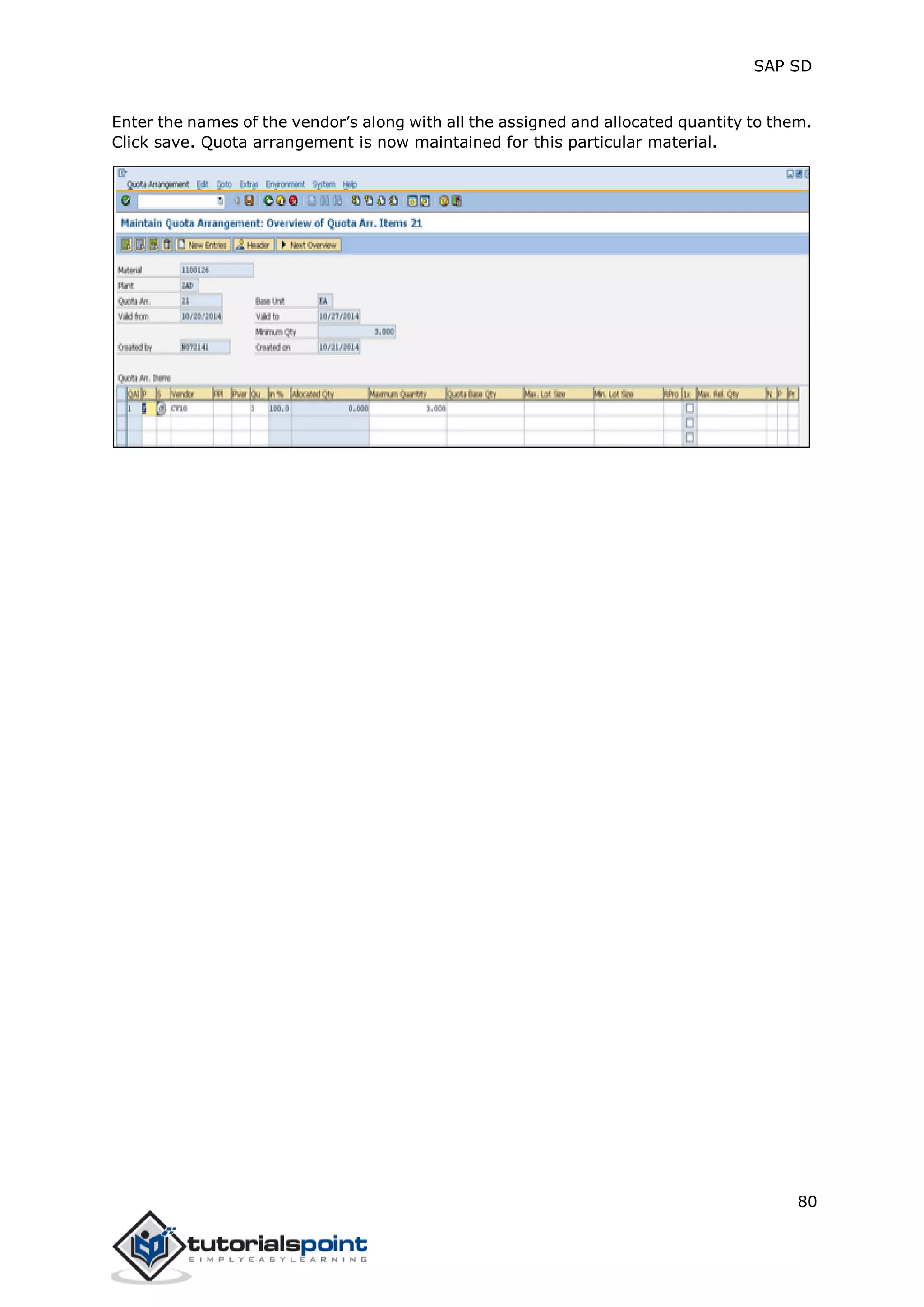 Sap sd tutorial | PDF