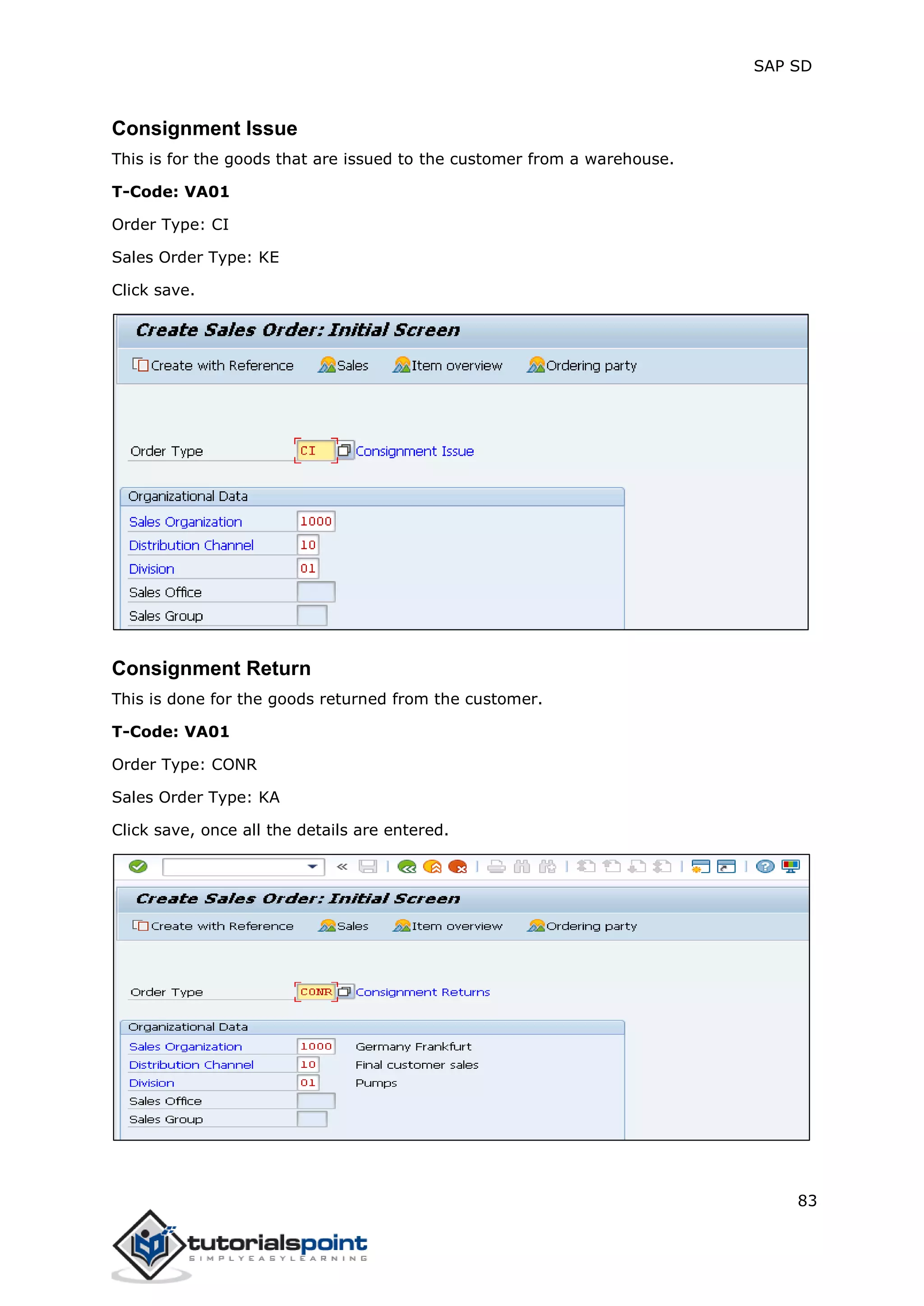 Sap sd tutorial | PDF