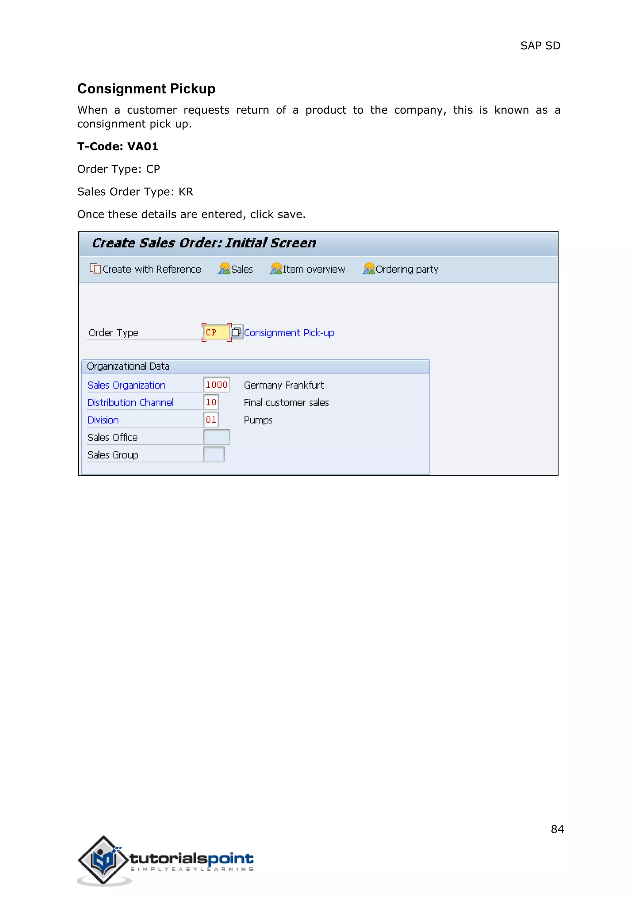 Sap sd tutorial | PDF