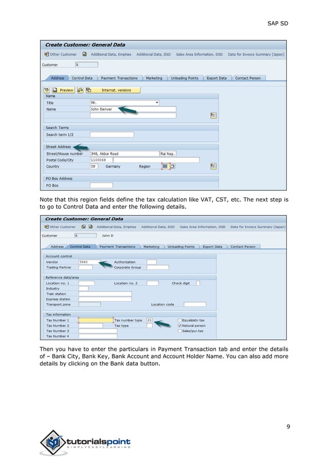 Sap sd tutorial | PDF