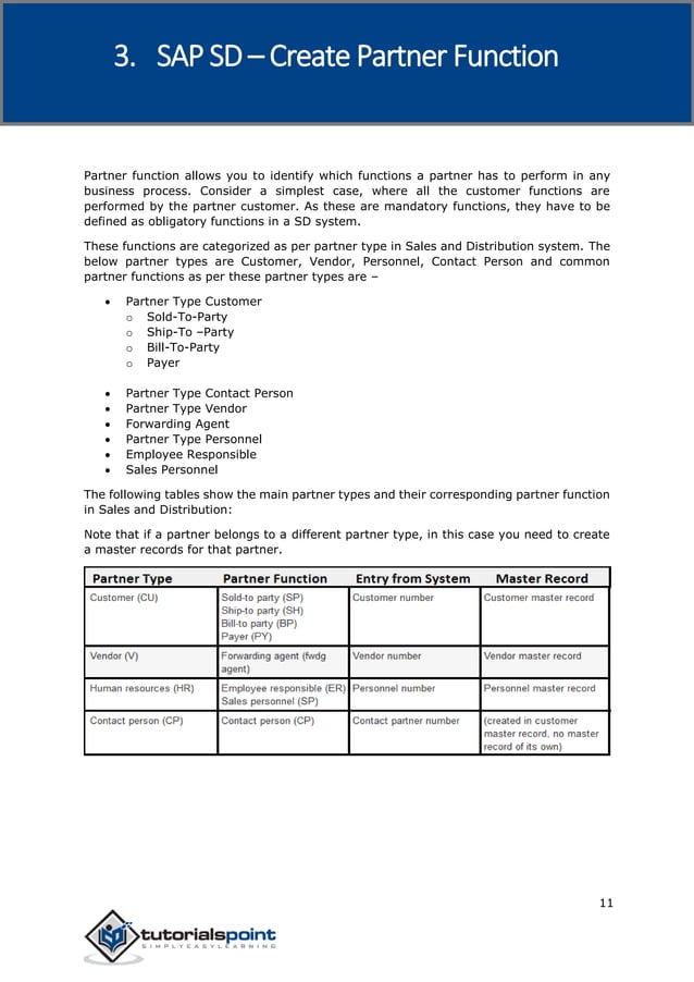 Sap sd tutorial | PDF