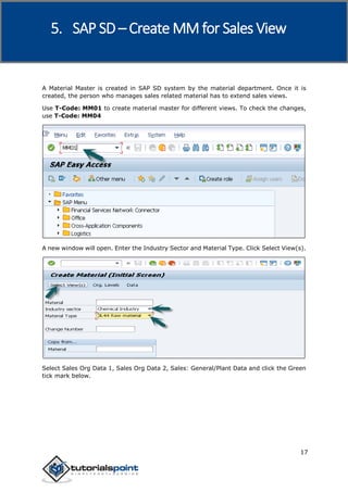 Sap sd tutorial | PDF
