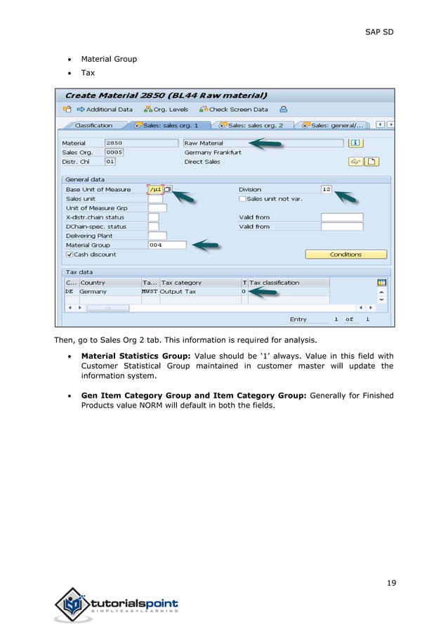 Sap sd tutorial | PDF