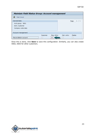 Sap sd tutorial | PDF