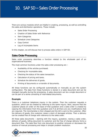 Sap sd tutorial | PDF
